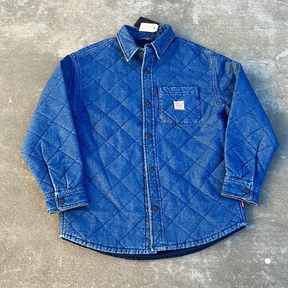 Levi's | Jackets & Coats | Nwt Levis Workwear Overshirt Quilted Denim ...